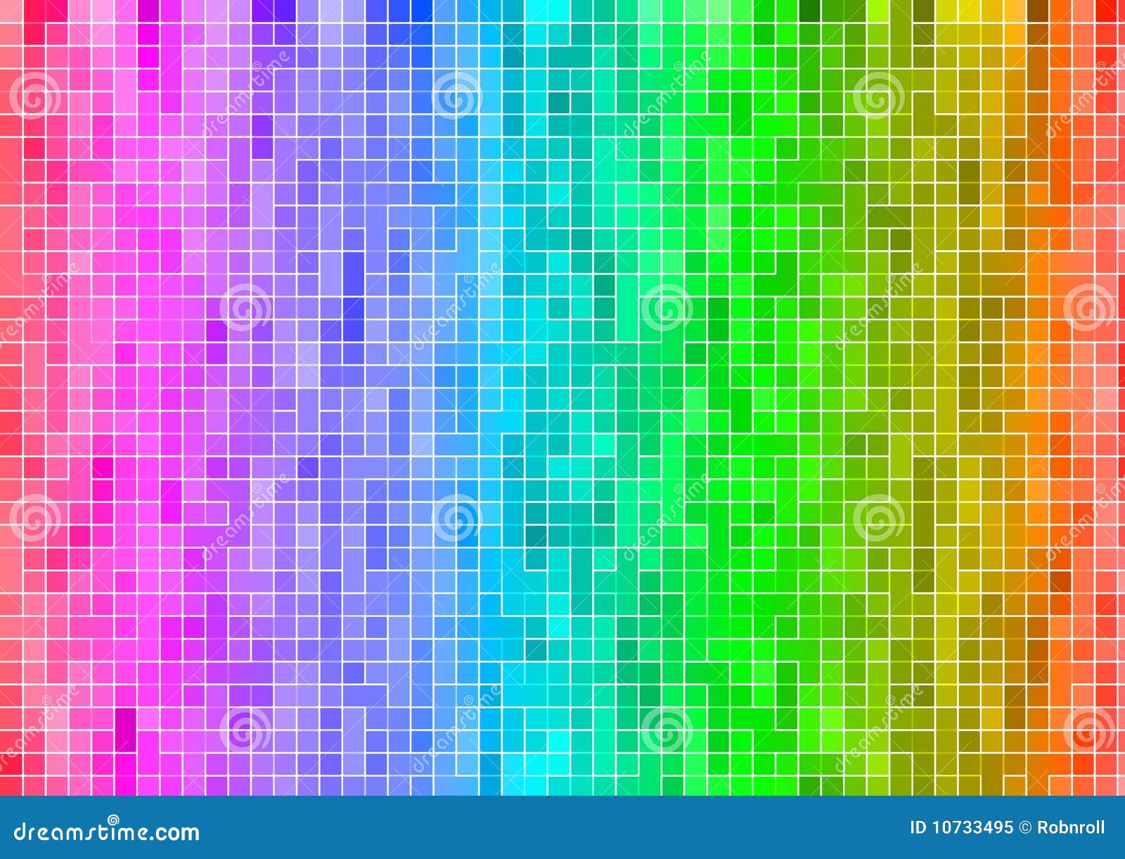 Rainbow Multicolor Abstract Pixel Wallpaper Stock Illustration ...