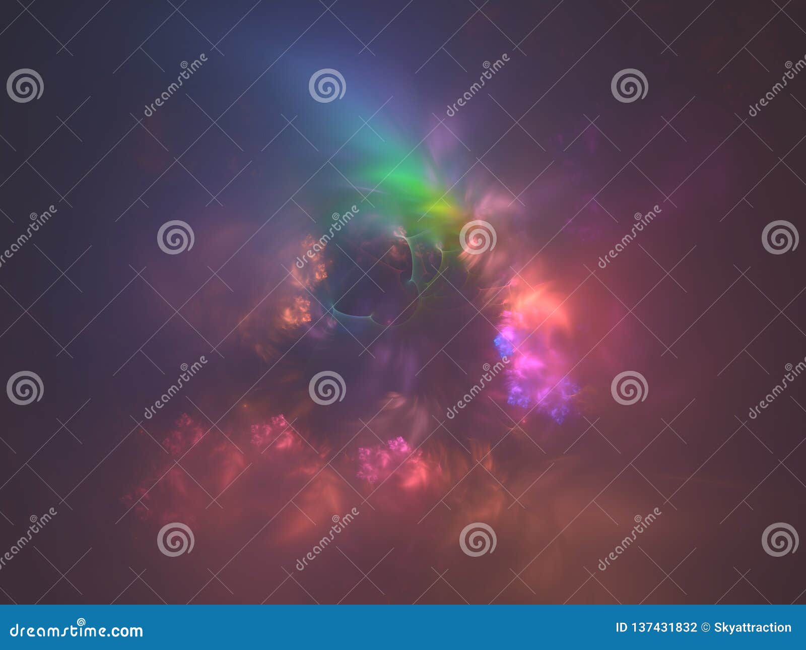 Rainbow Multicolor Light Clouds Abstract Background Stock Photo - Image ...