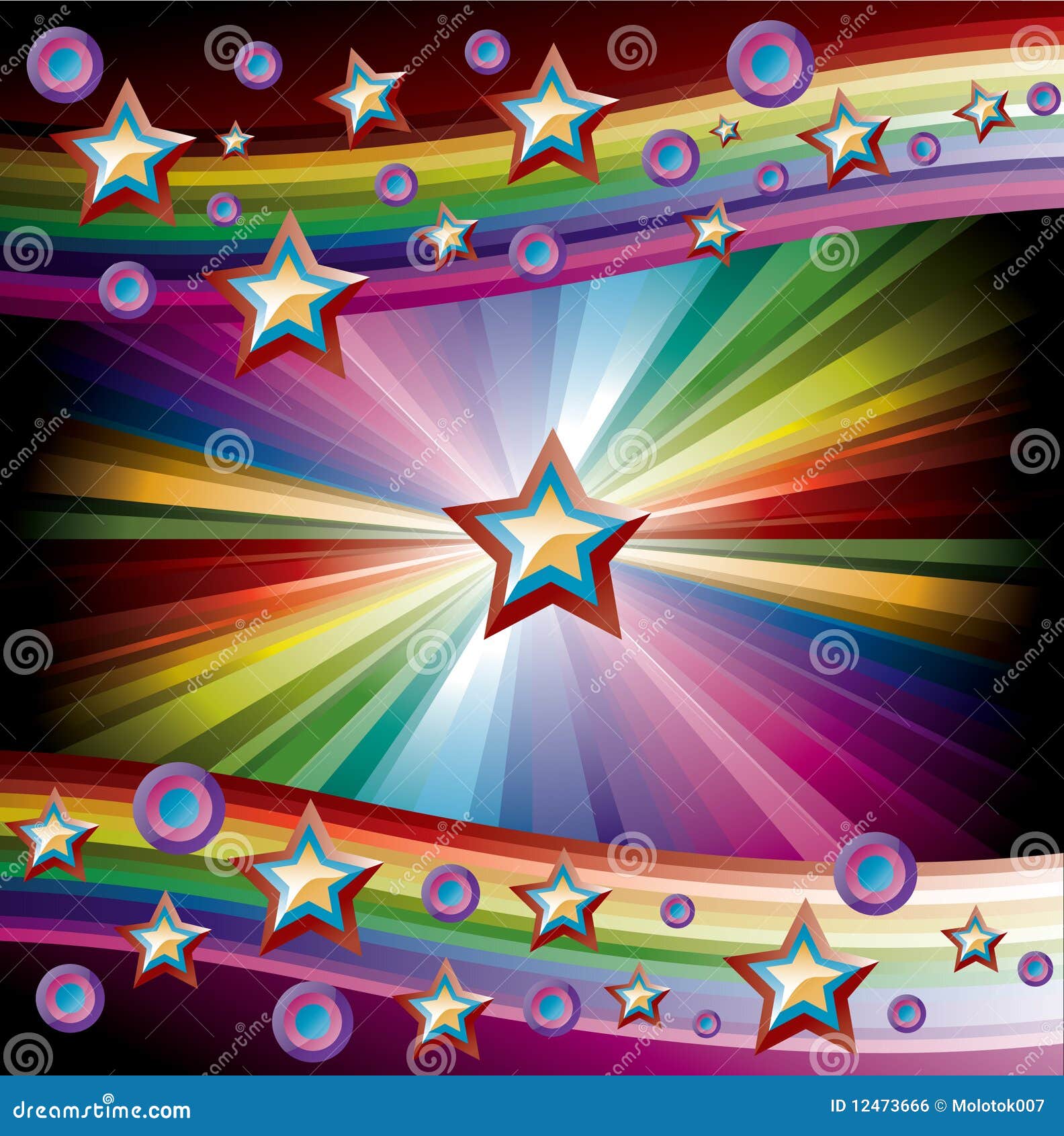 Rainbow Music Inspired DJ Abstract Background Royalty-Free Stock Photo ...