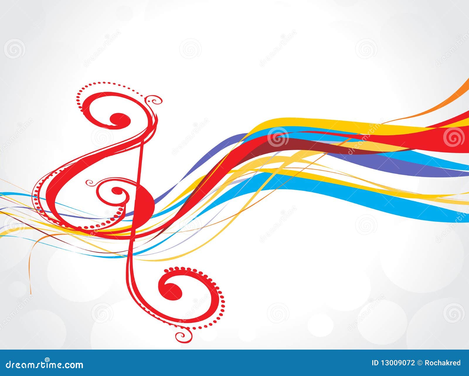Rainbow Music Note Background Stock Vector - Illustration of music ...