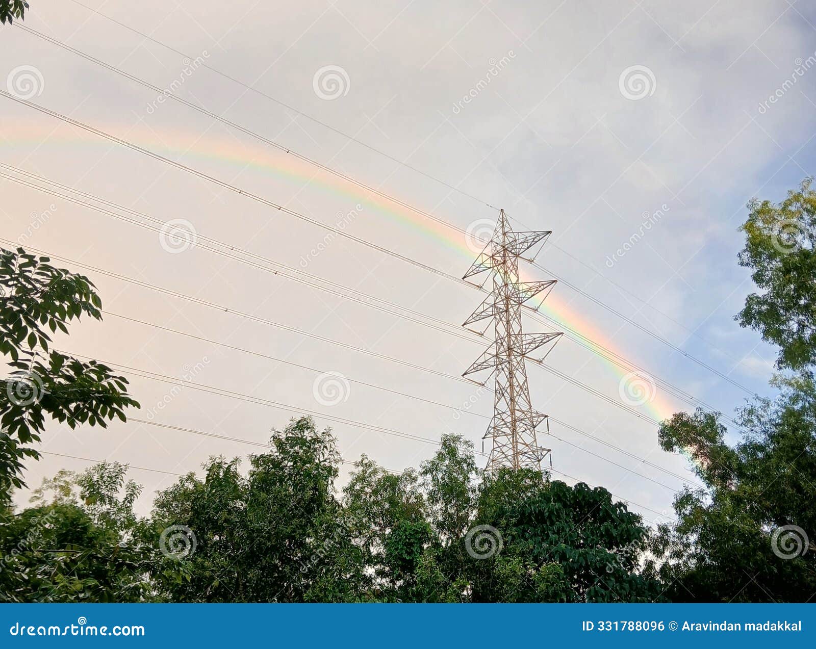 Rainbow Nature Environment Beautifull Forest Country Stock Photo ...