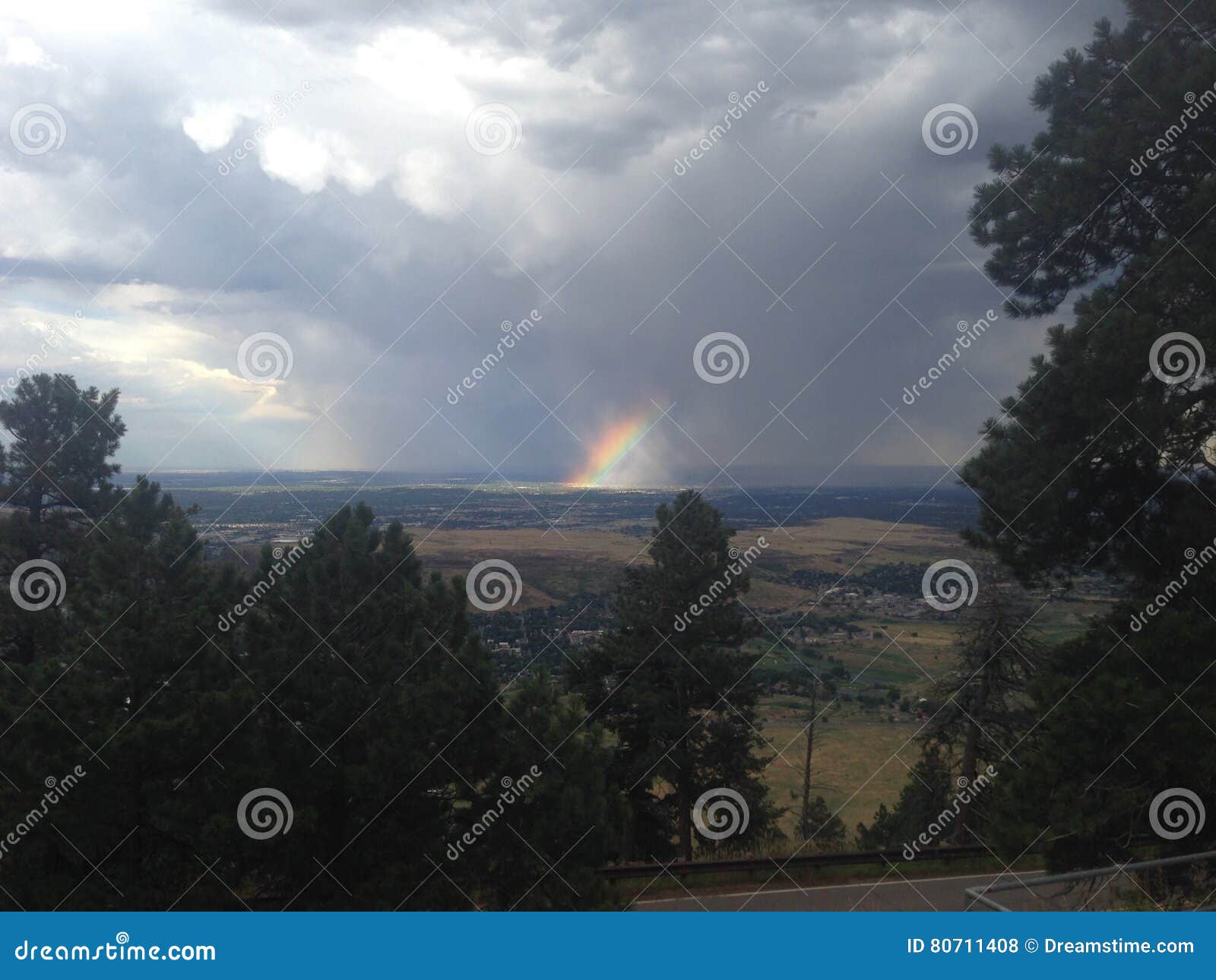 Rainbow stock photo. Image of nature, ground, rainbow - 80711408
