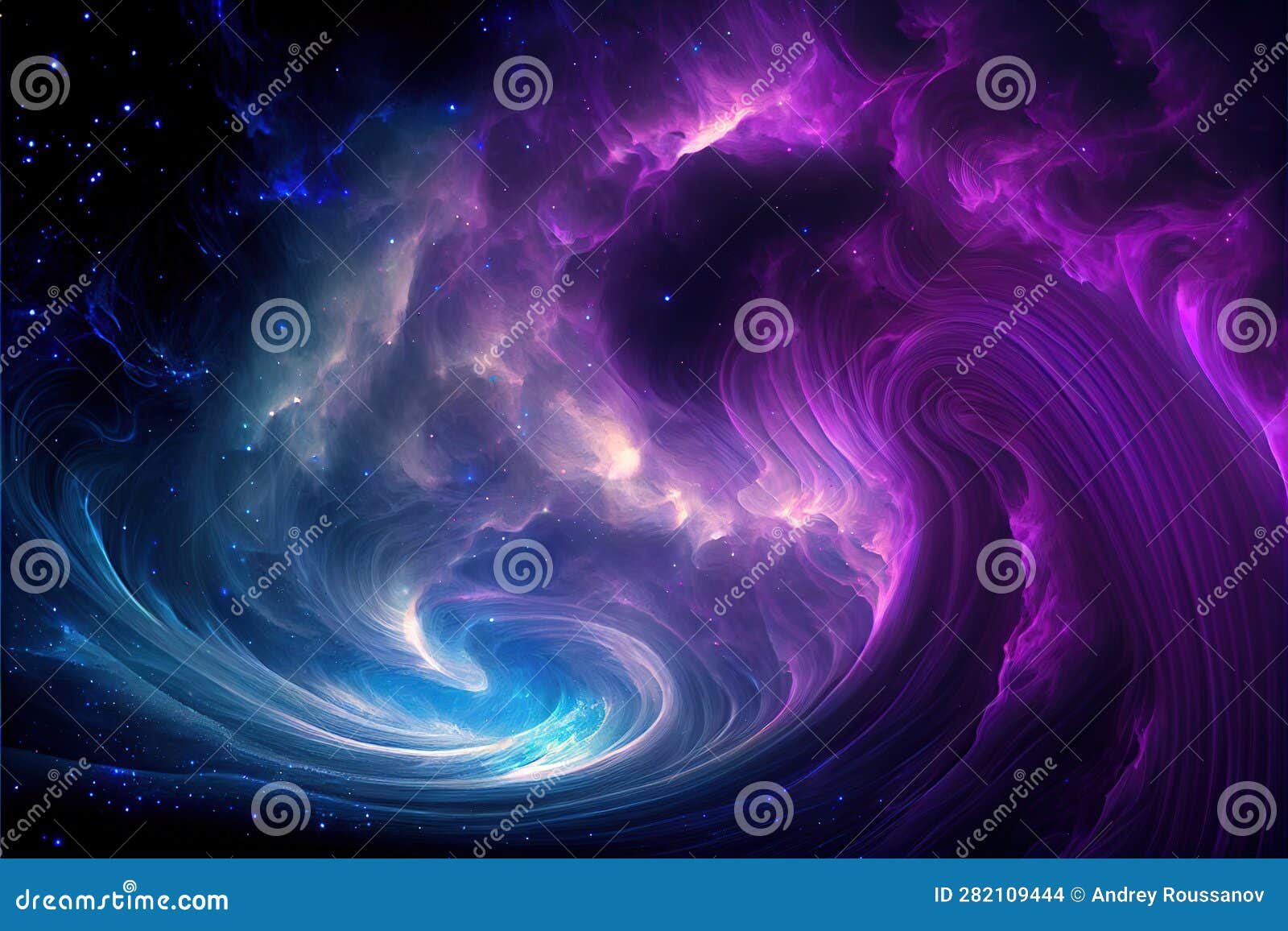 The Rainbow Nebula: A Colorful Explosion In Space Royalty-Free Stock ...