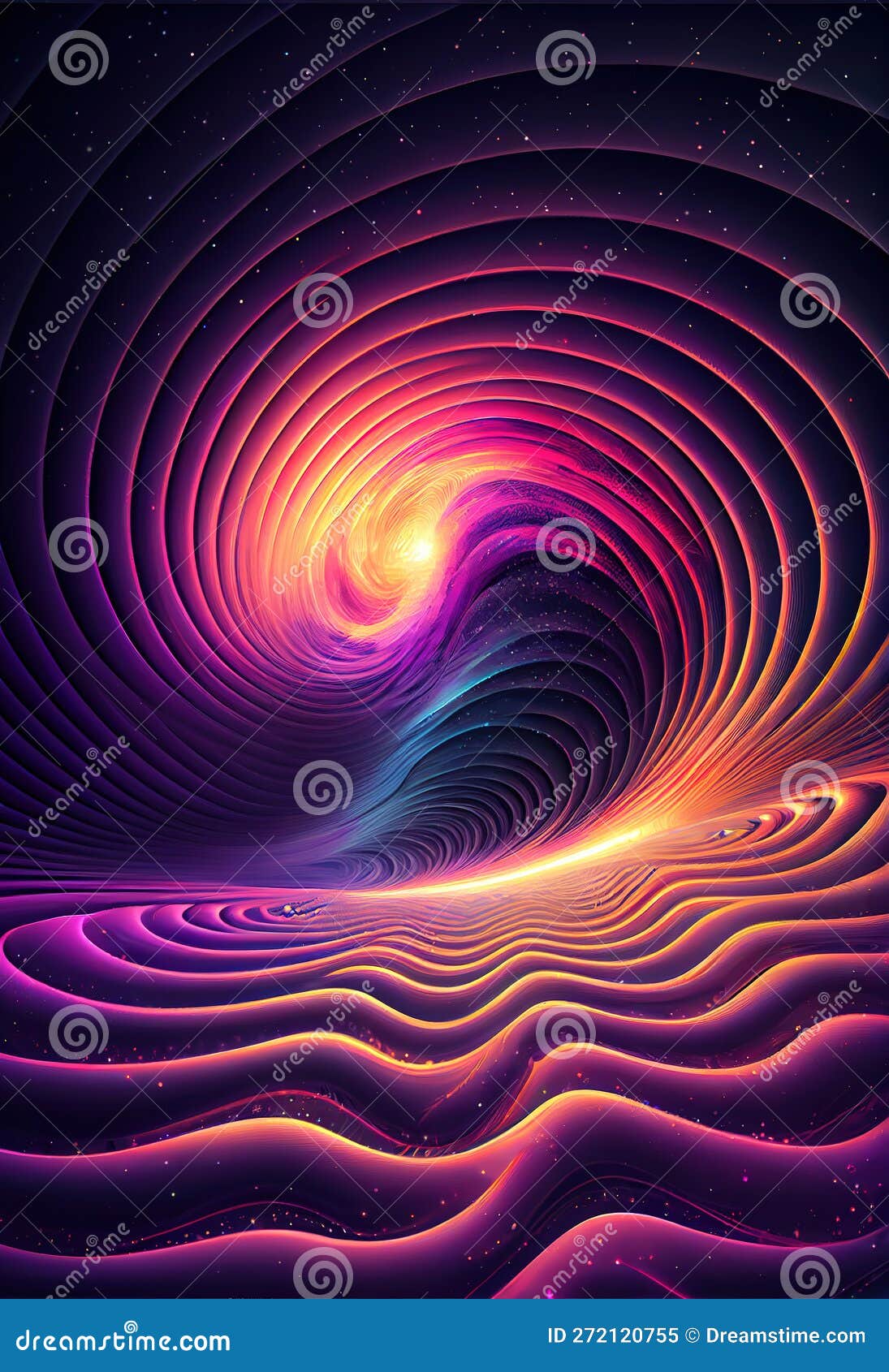 The Rainbow Nebula: A Colorful Explosion In Space Royalty-Free Stock ...