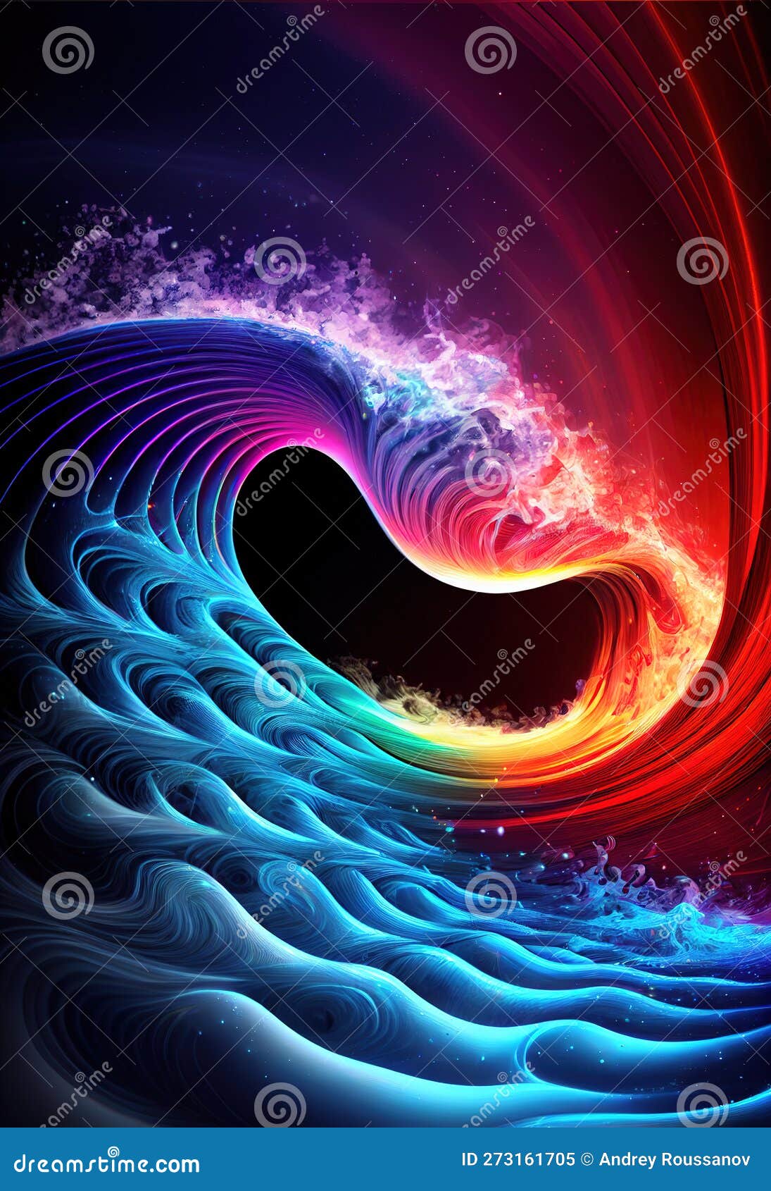 The Rainbow Nebula: A Colorful Explosion In Space Royalty-Free Stock ...