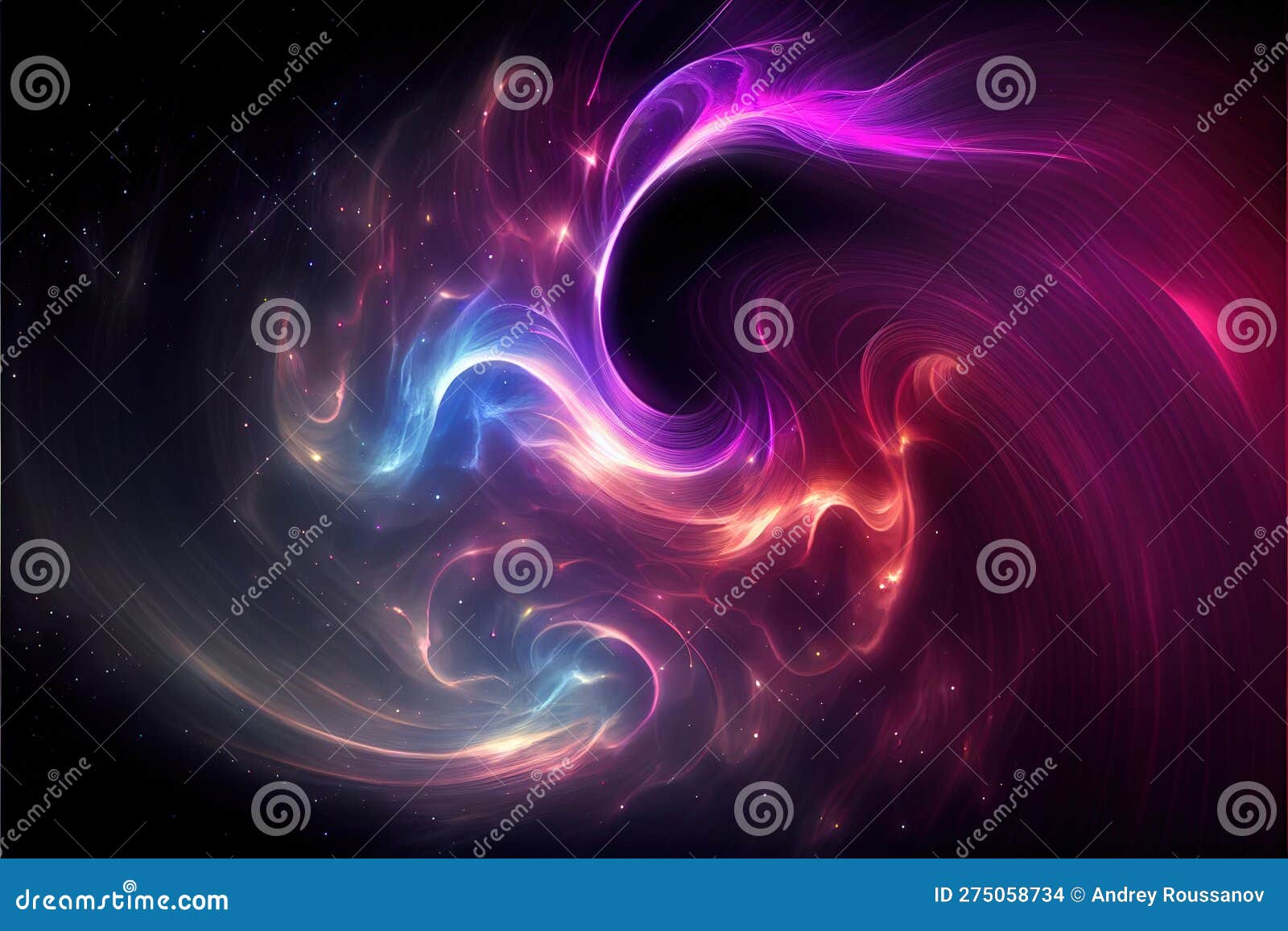 The Rainbow Nebula: A Colorful Explosion In Space Royalty-Free Stock ...
