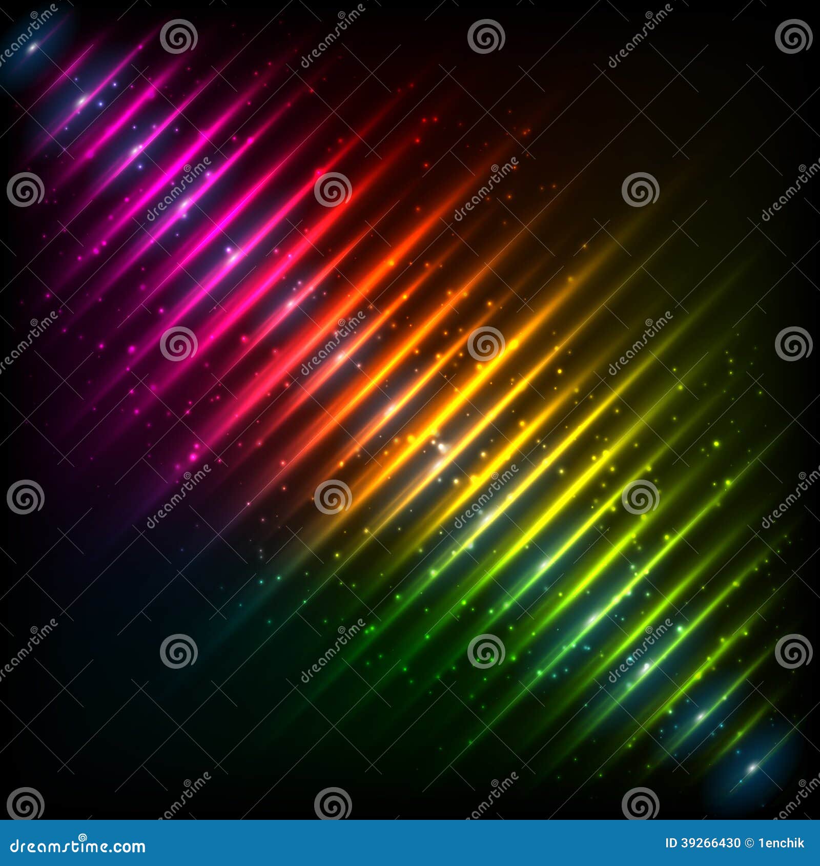 Rainbow Neon Diagonal Equalizer Stock Vector - Illustration of vector ...