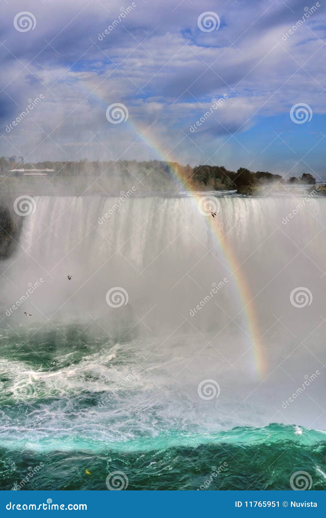 Rainbow at the Niagara Falls Stock Image - Image of ontario, canada ...