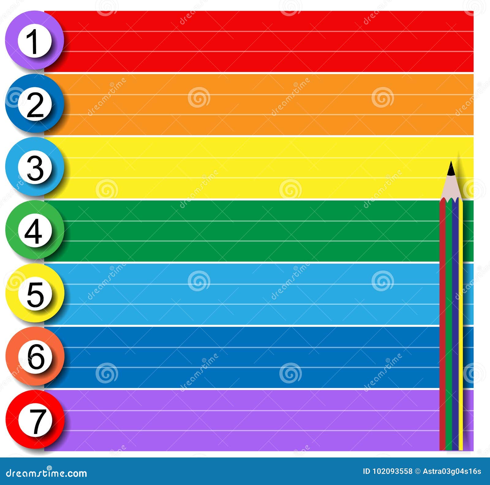 Rainbow Notebook Mokup Isolated On White Background. Bright Note ...