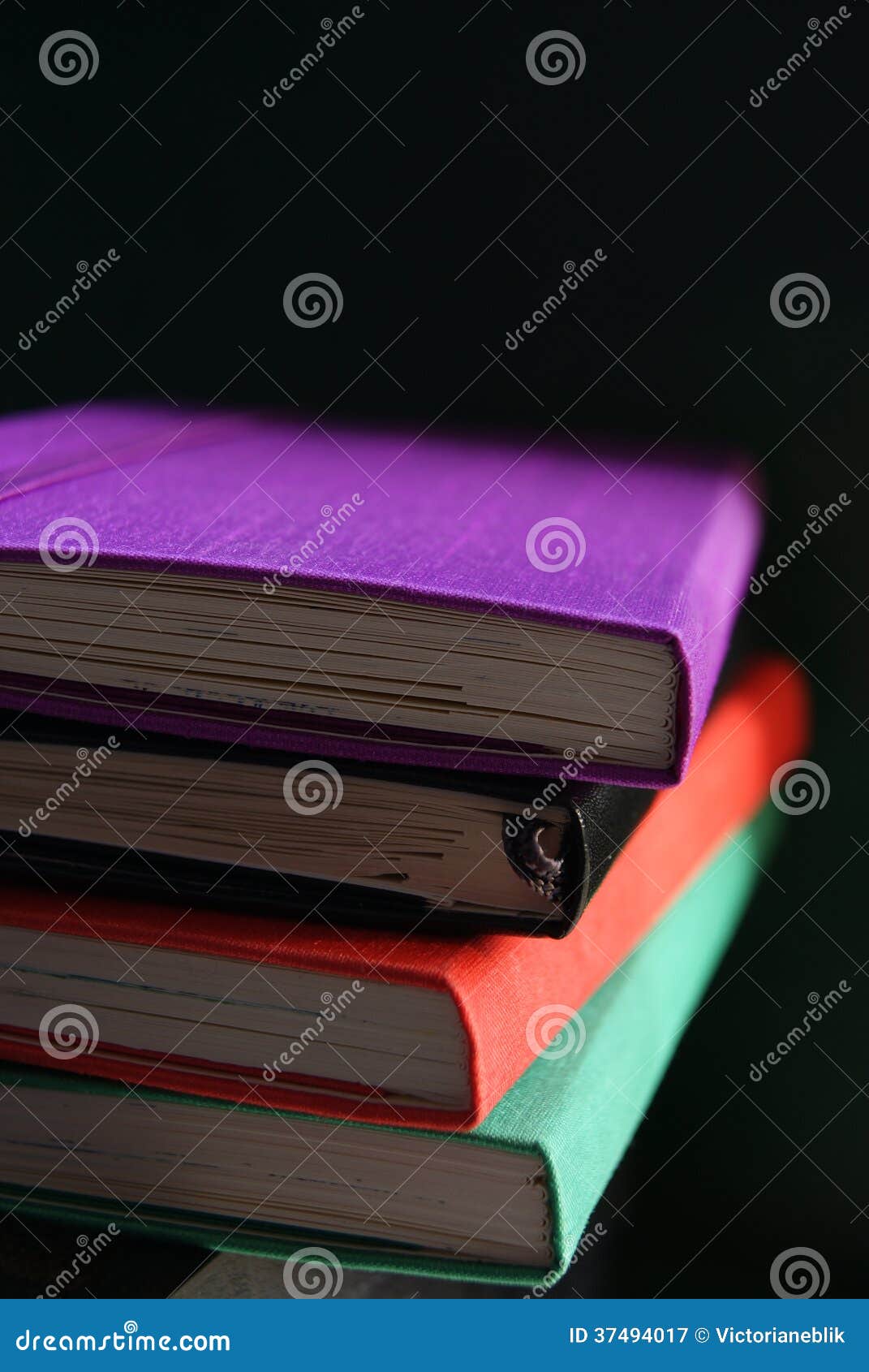 Rainbow Notebook Stack stock image. Image of creating - 37494017