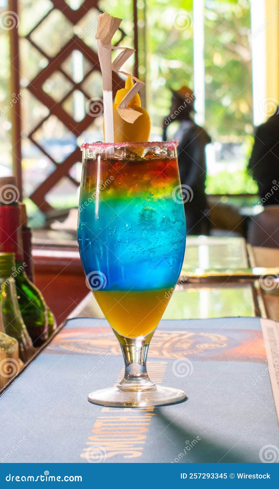 Rainbow Nuclear Cocktail Prepared in Africa Stock Image - Image of cool ...