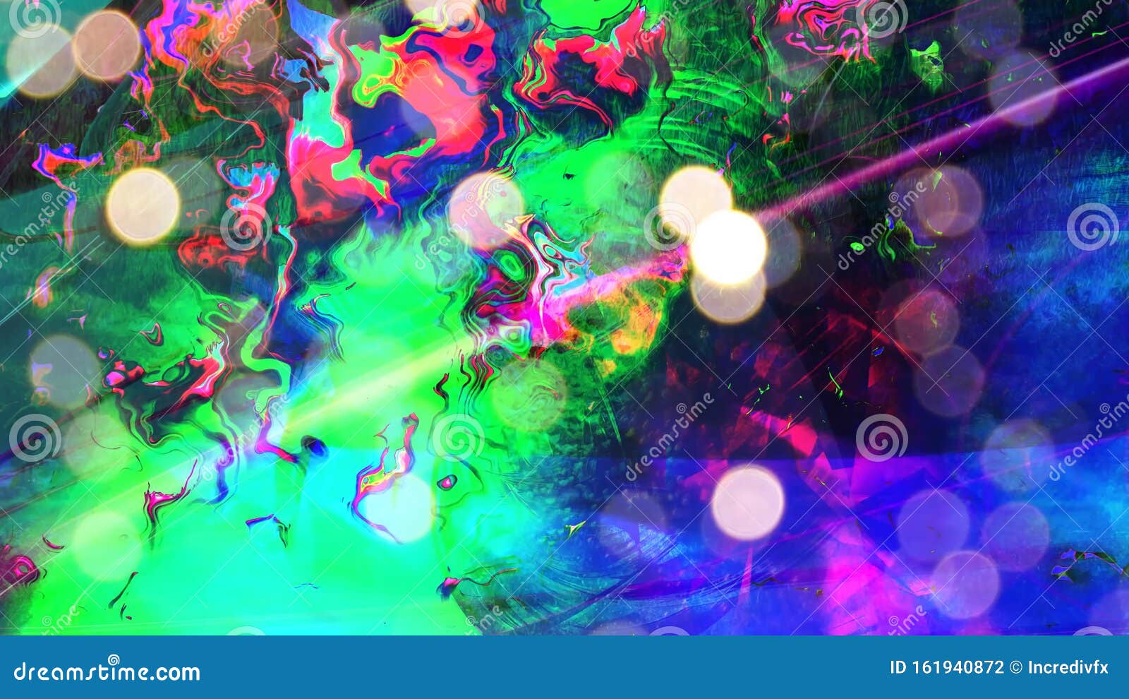 Rainbow Oil Slick with Iridescent Color Waves Reflecting Light ...