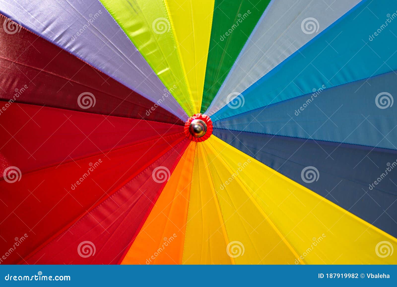 Rainbow open umbrella stock photo. Image of bright, beautiful - 187919982