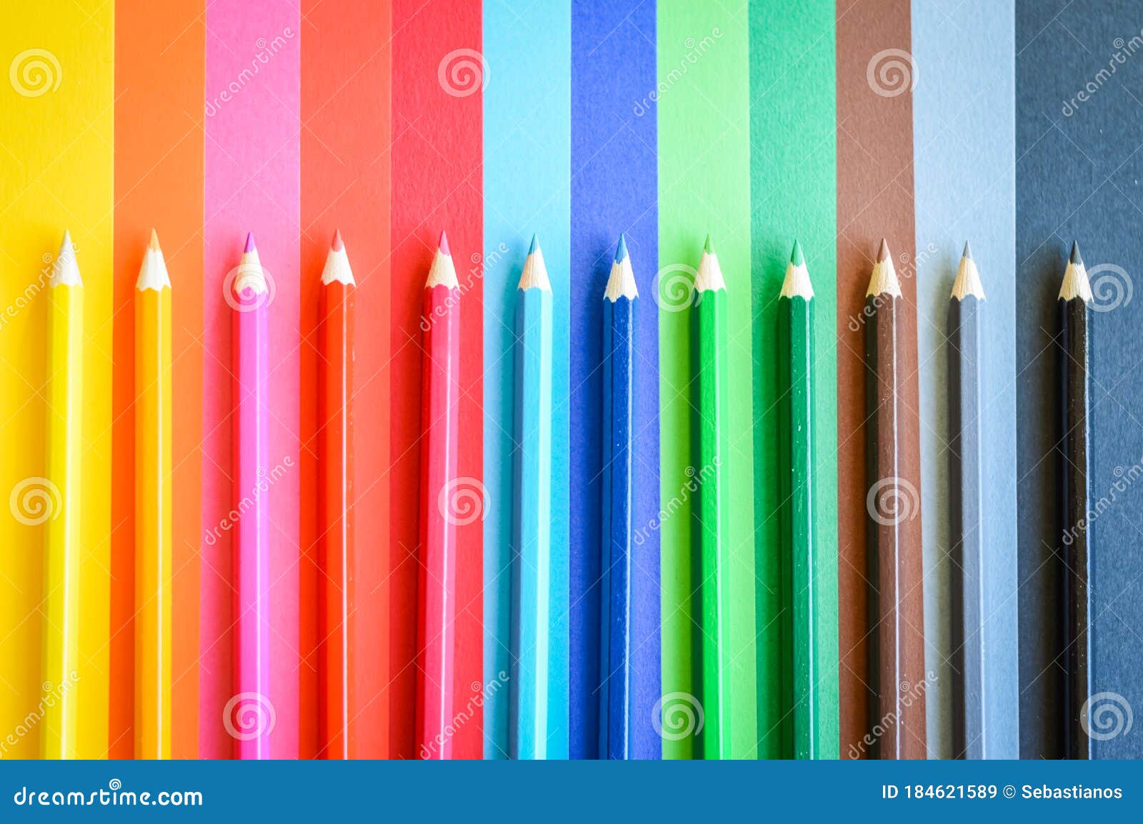 Row Papers Colored Pencil Stock Photos - Free & Royalty-Free Stock ...