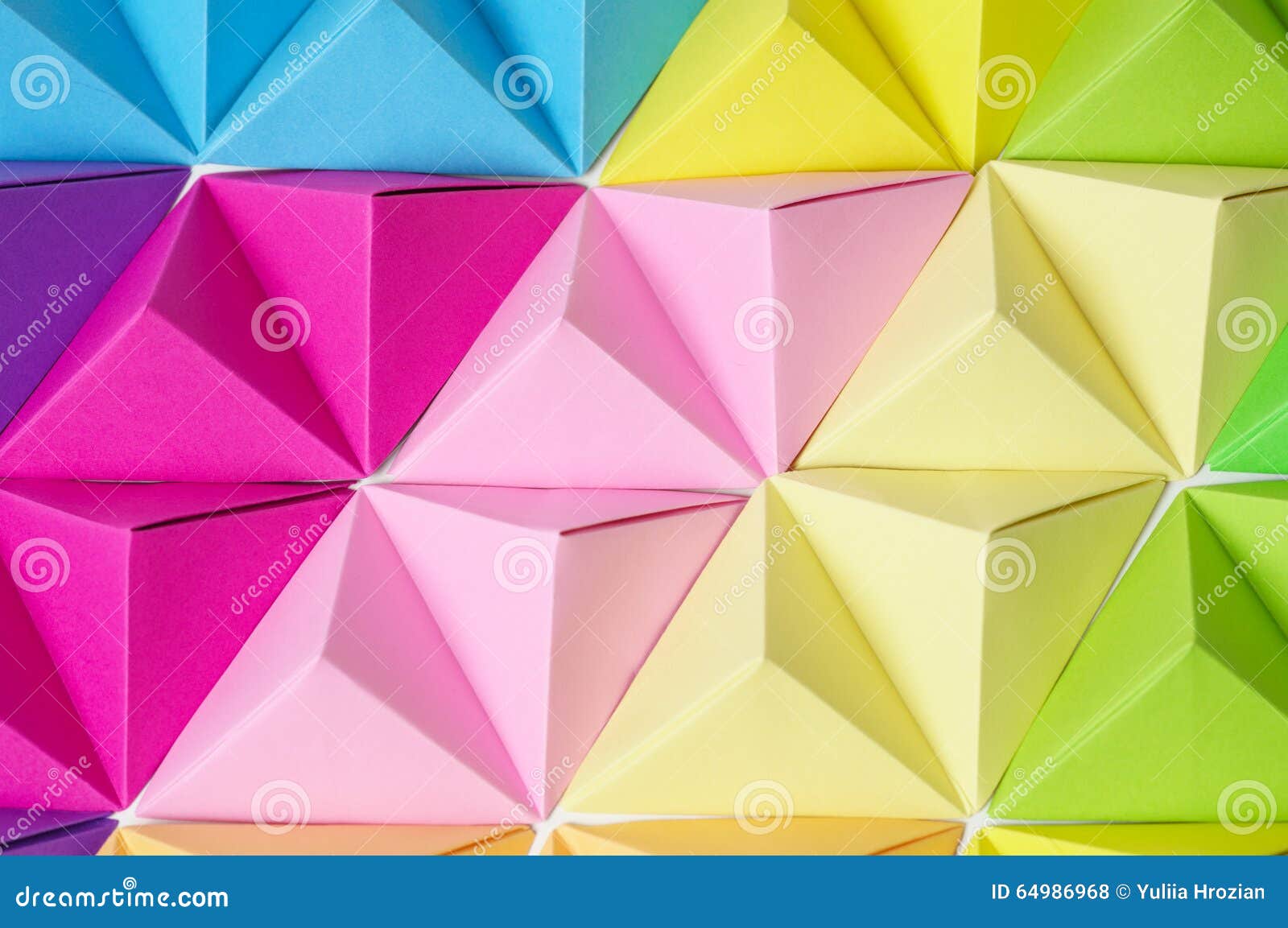 Rainbow Origami Background Stock Photography | CartoonDealer.com #64986968