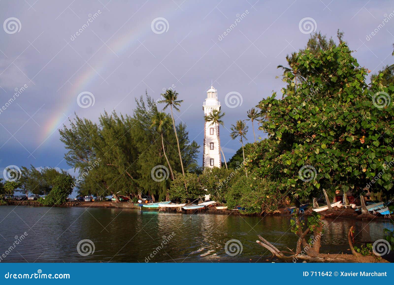 Rainbow Over the Lighthouse Stock Photo - Image of venus, point: 711642