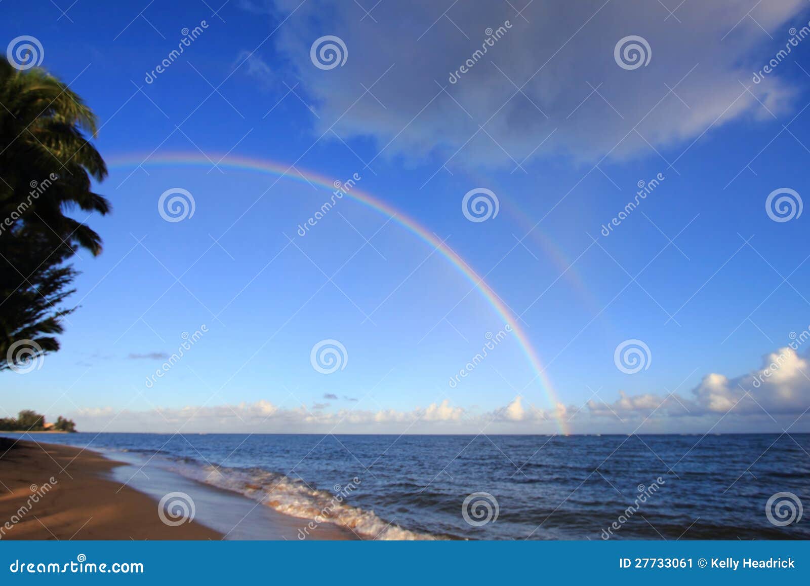 Rainbow over the Ocean stock image. Image of landscape - 27733061