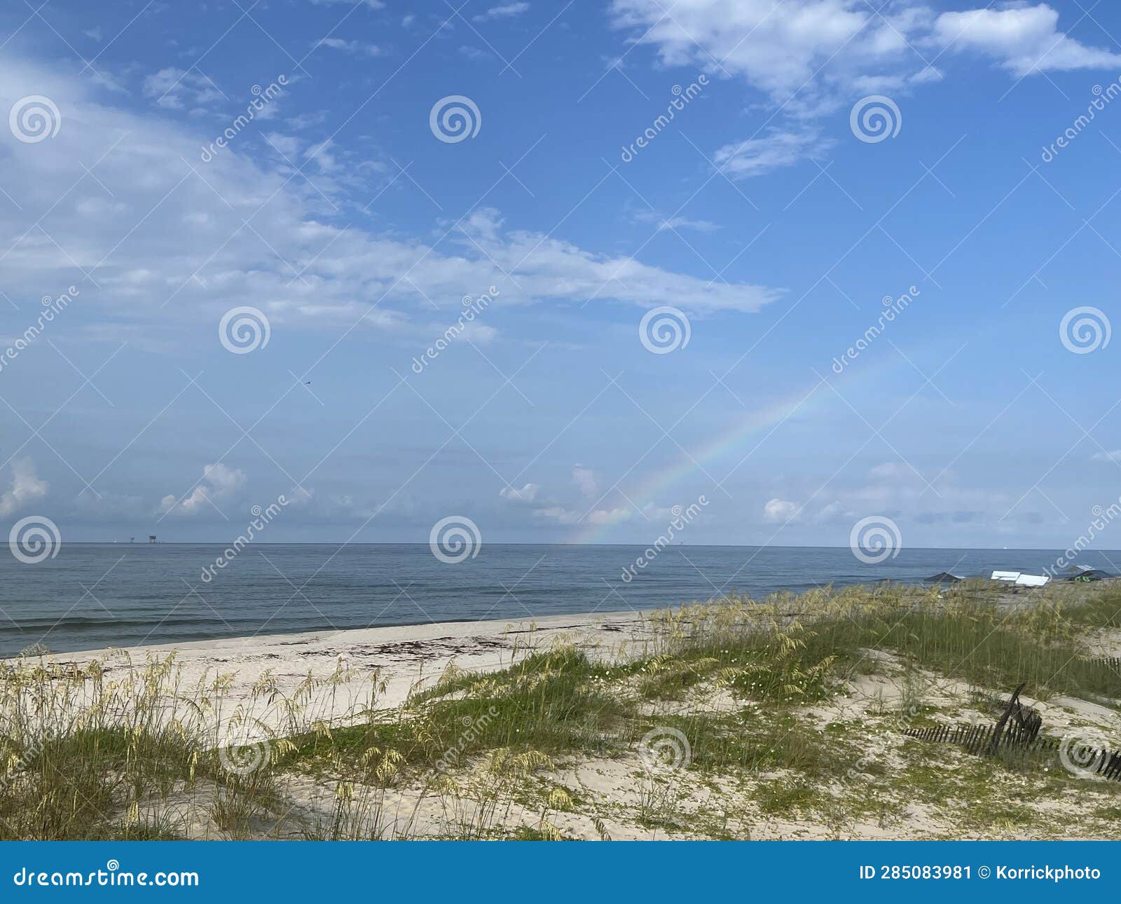 Rainbow over the ocean stock image. Image of ocean, clear - 285083981