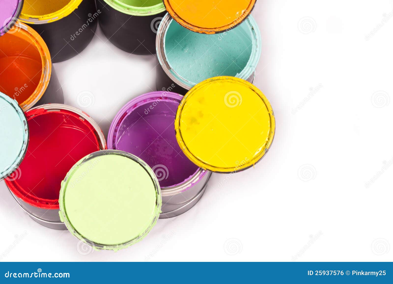 Rainbow Paint Color Wheel Cropped Stock Photo - Image of orange, paint ...