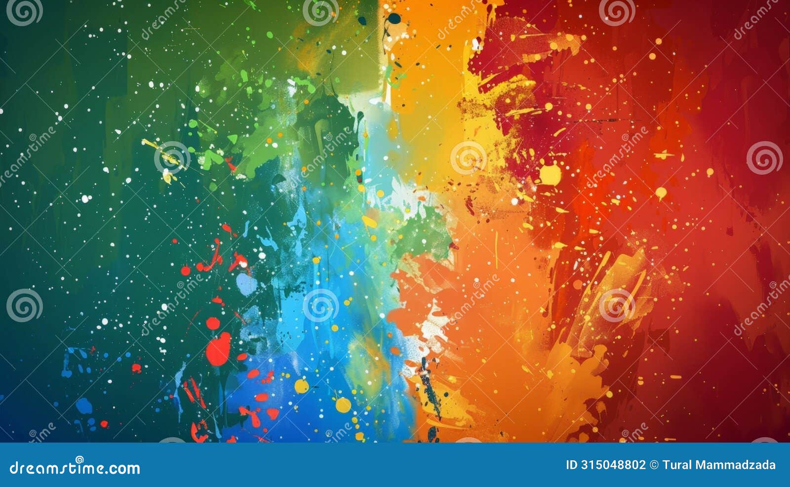 Rainbow Paint Splatter Background Stock Photo - Image of paint ...