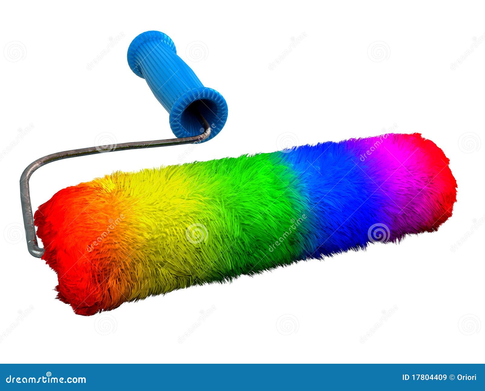 Rainbow Paintroller Royalty Free Stock Images - Image: 17804409