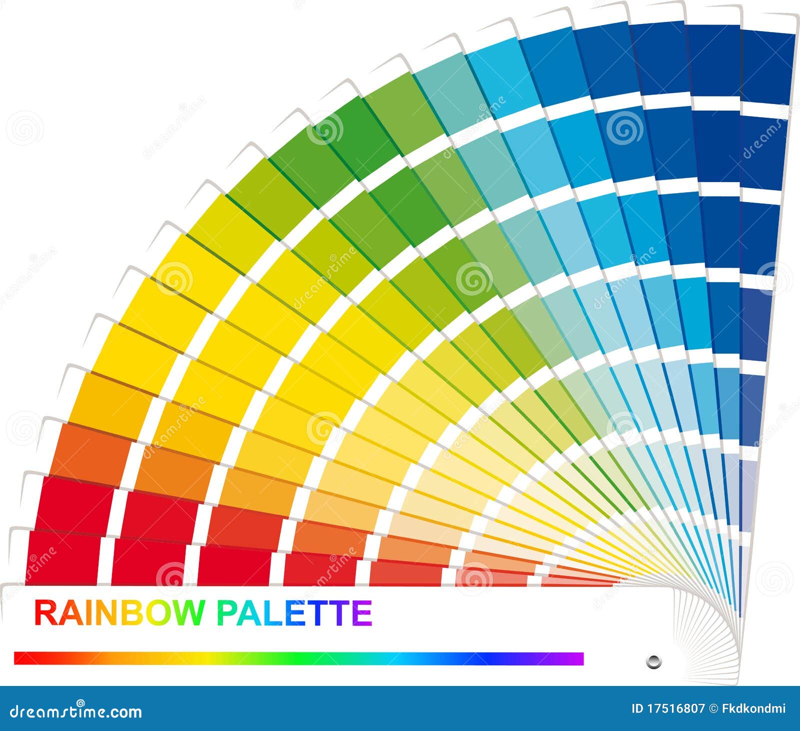 Rainbow palette stock vector. Illustration of rainbow - 17516807