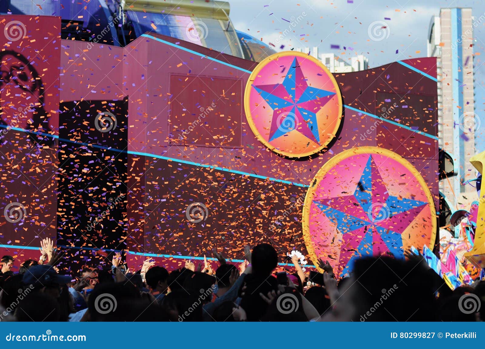 Rainbow Paper Streamers after Parade Editorial Photography - Image of ...