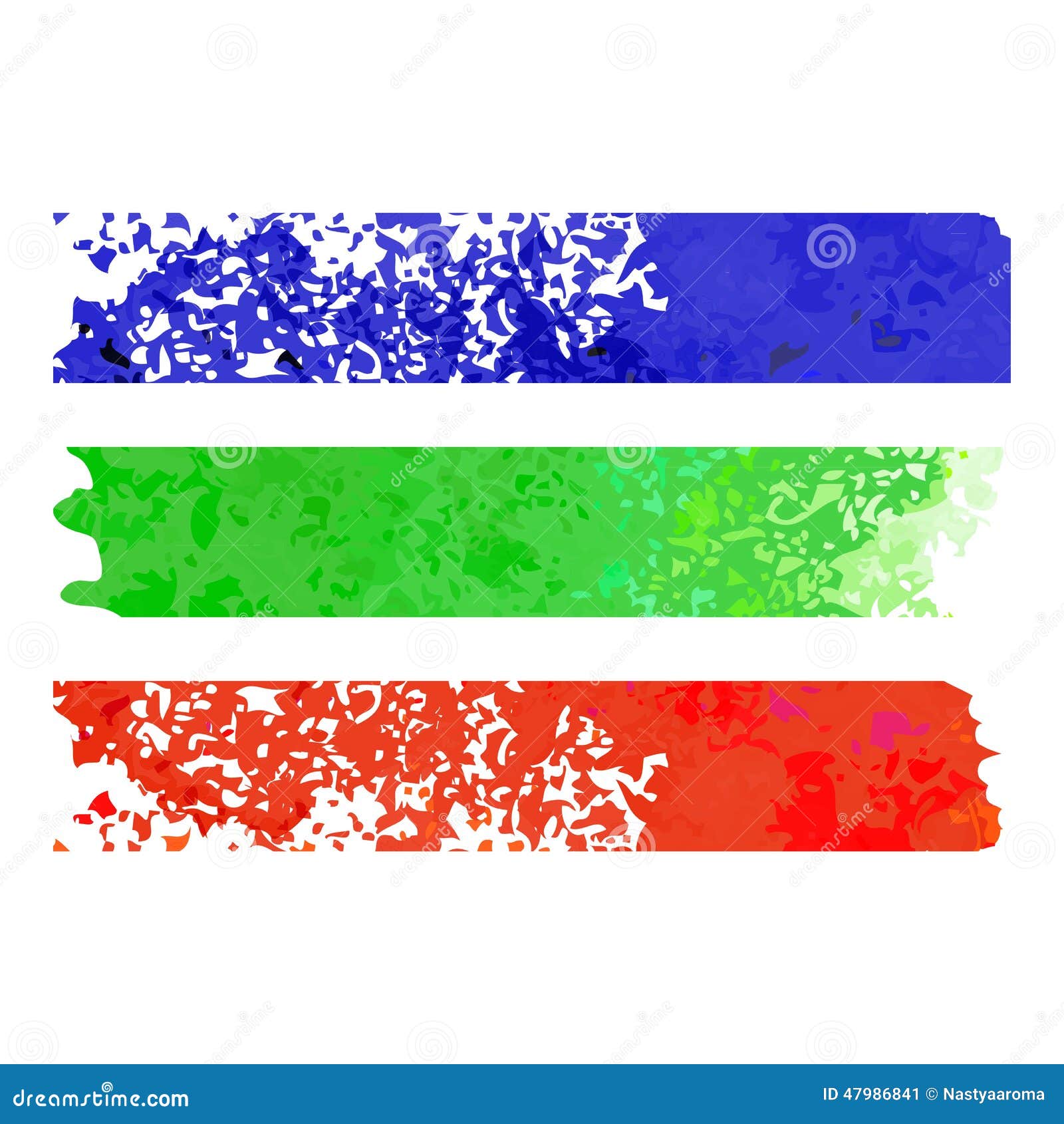 Rainbow Paper Stripe Banners Stock Vector - Illustration of clean ...