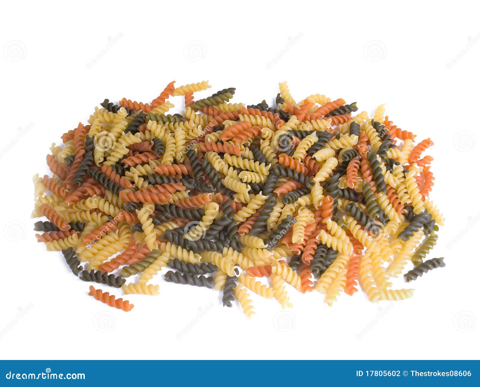 Rainbow Pasta stock photo. Image of cuisine, colored - 17805602