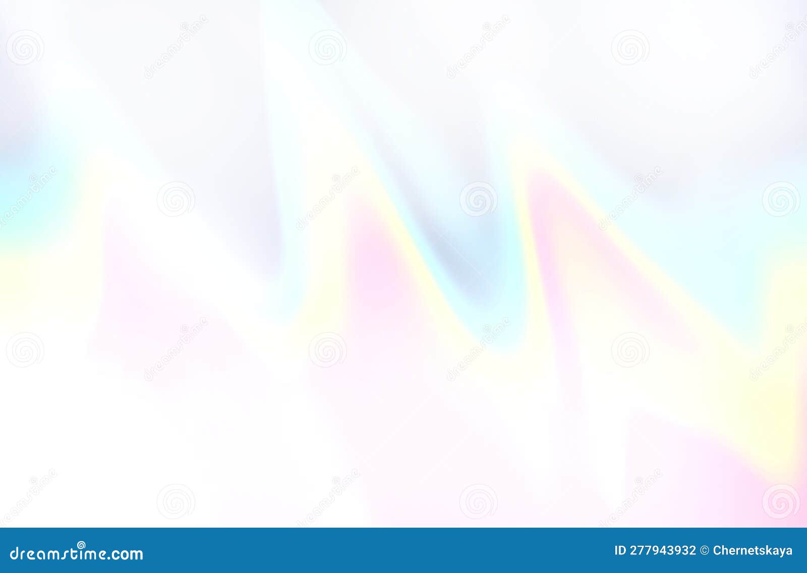 Rainbow Pastel Colors on White Background. Light Refraction Effect ...