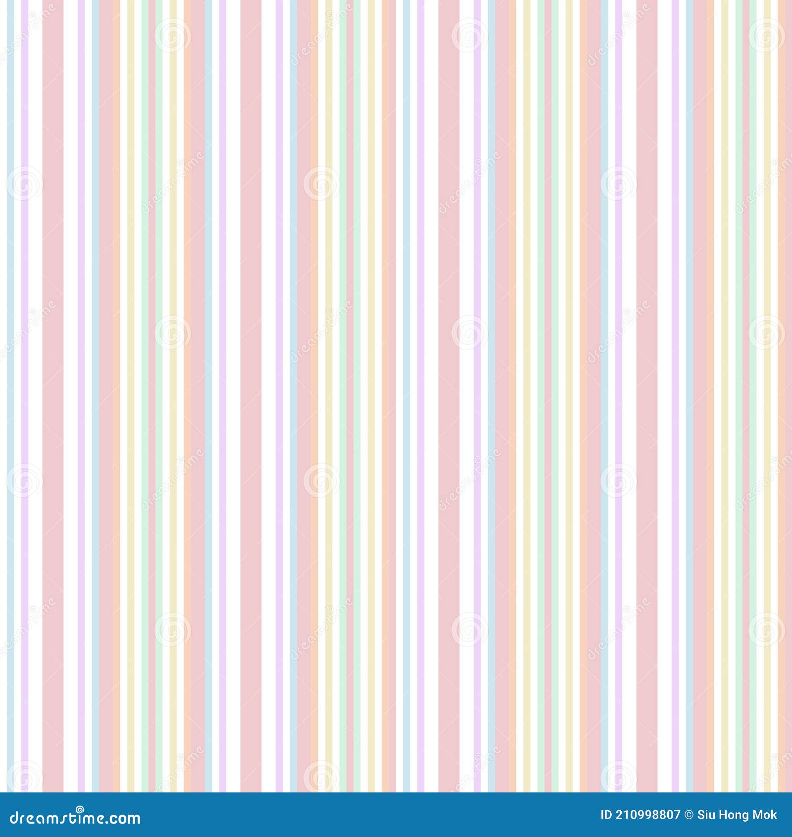 Rainbow Pastel Stripe Seamless Pattern Background in Vertical Style ...