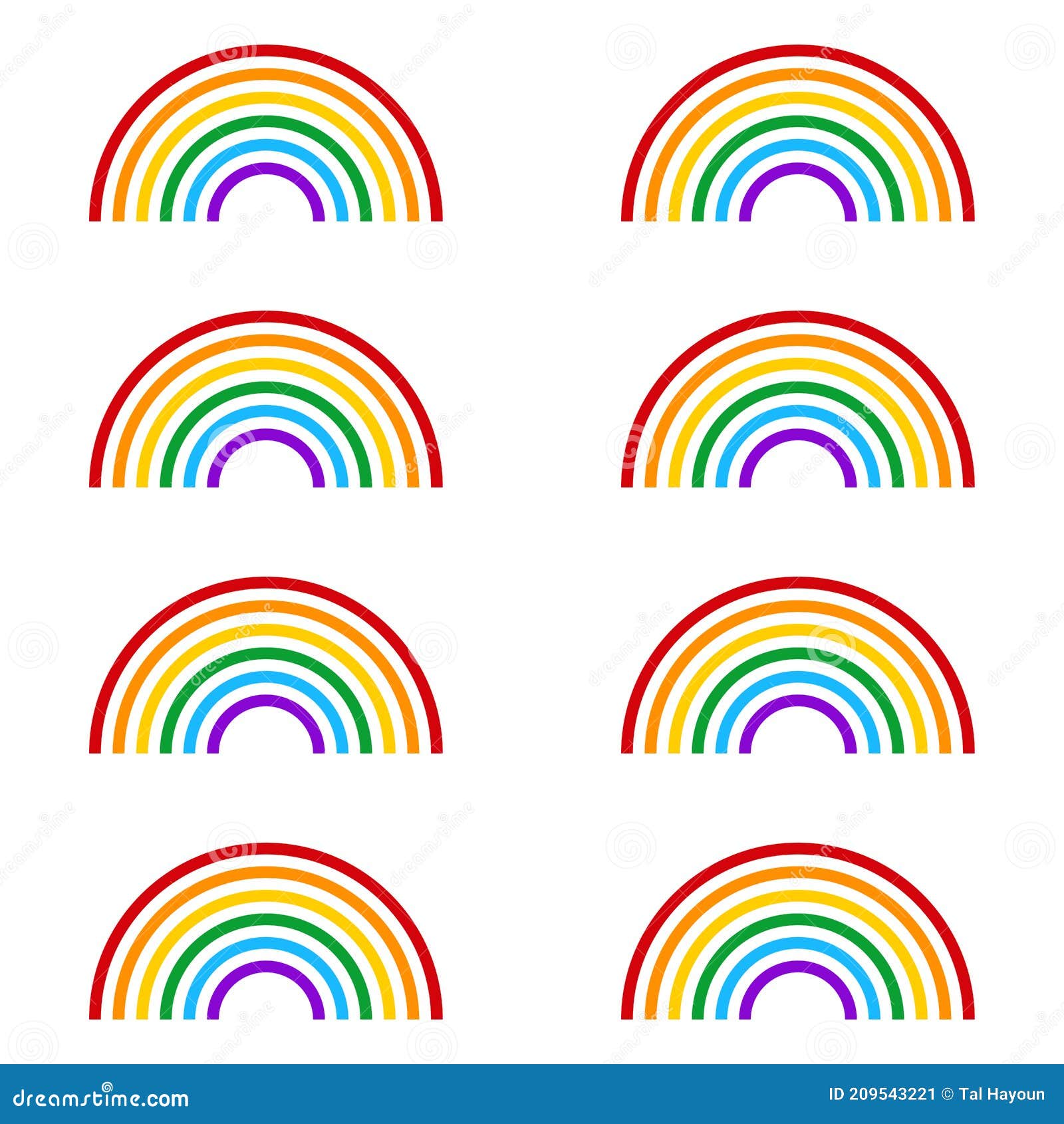 Rainbow Pattern Backgound Repeating Wallpaper Stock Image ...