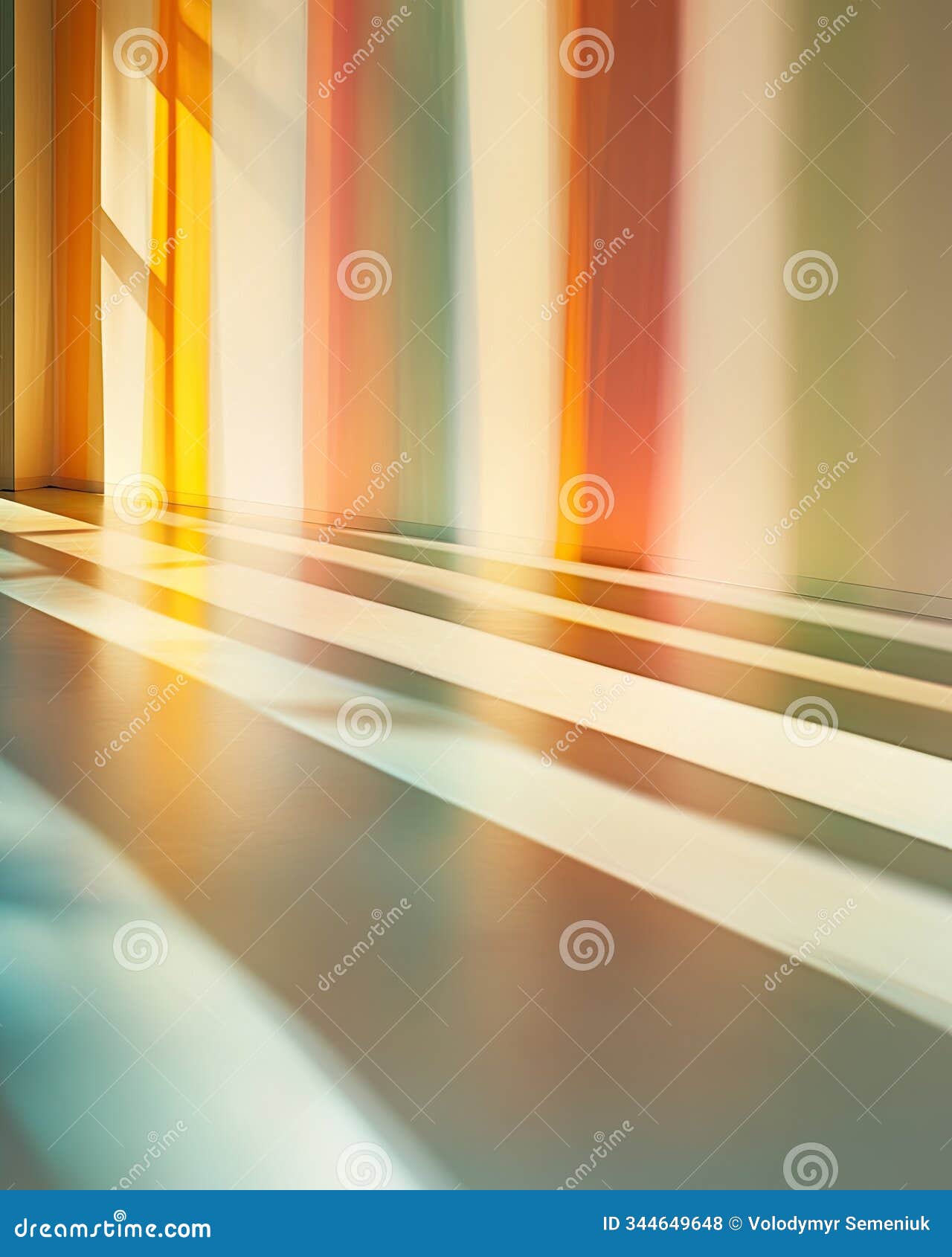 Rainbow Patterns Formed By Polarized Light On Clear Plastic Against A ...