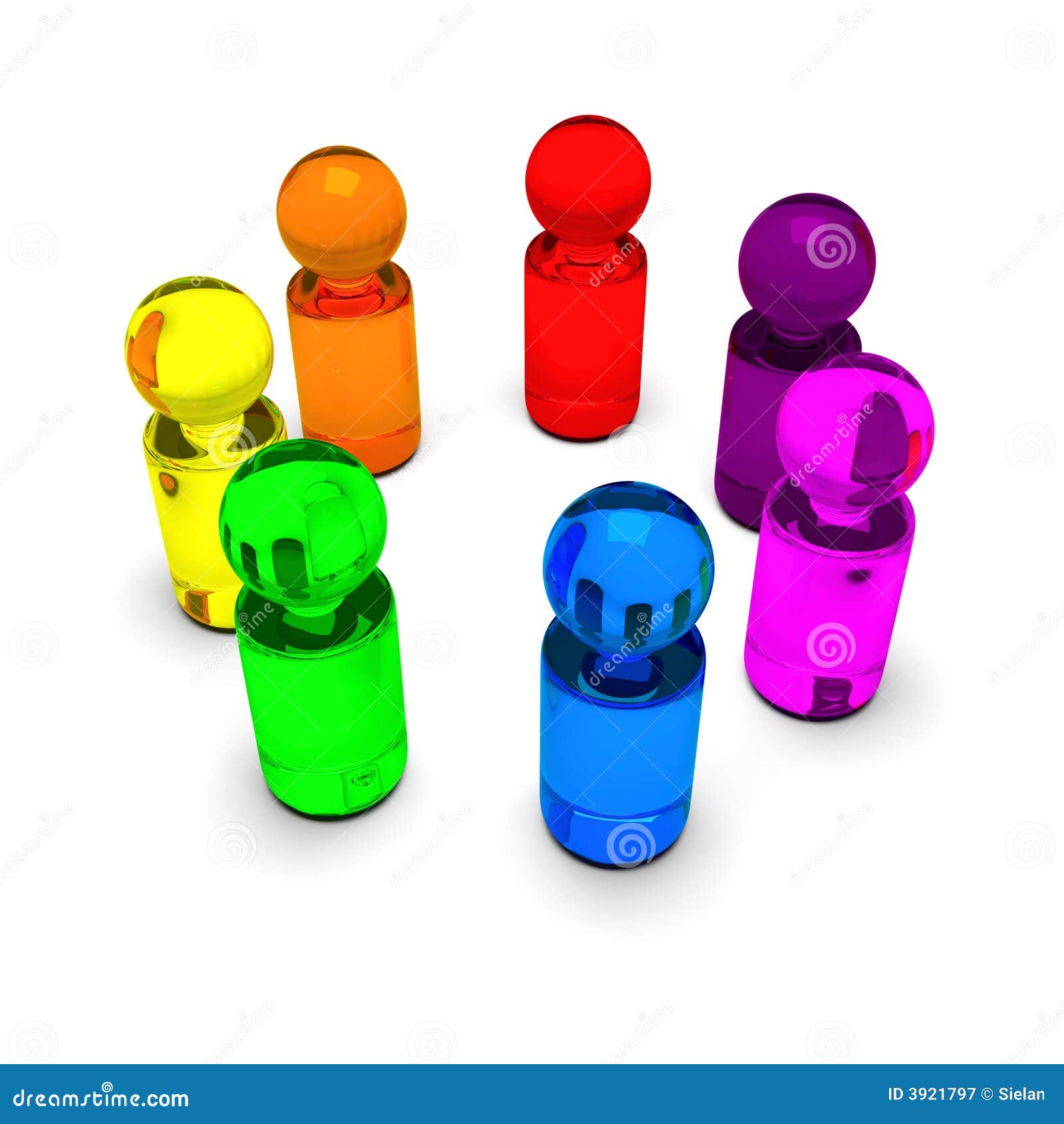 Rainbow people 4 stock illustration. Illustration of differences - 3921797