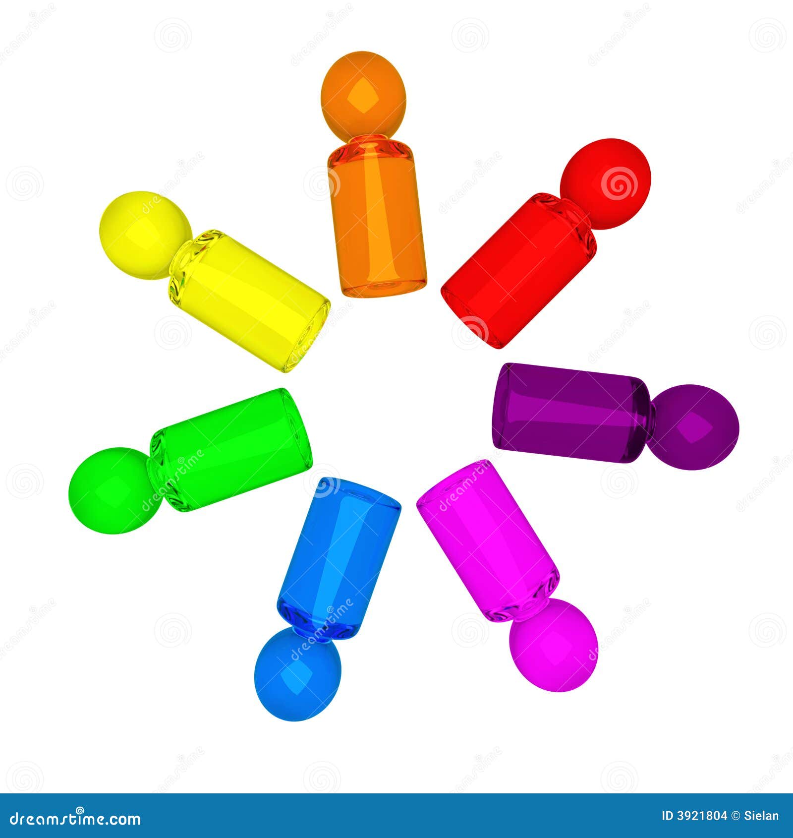 Rainbow people 5 stock illustration. Illustration of rainbow - 3921804