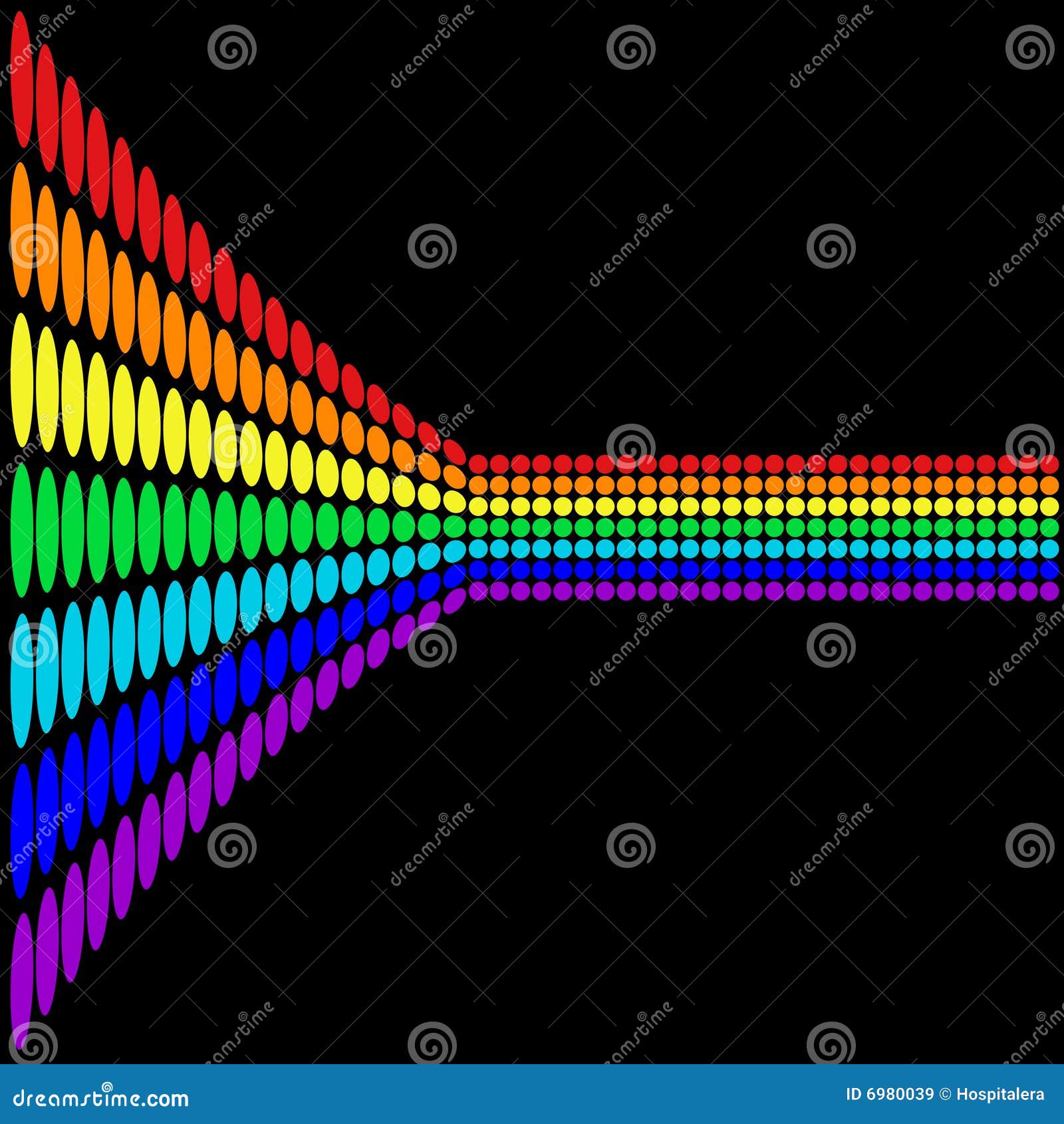 Rainbow perspective stock vector. Illustration of creative - 6980039