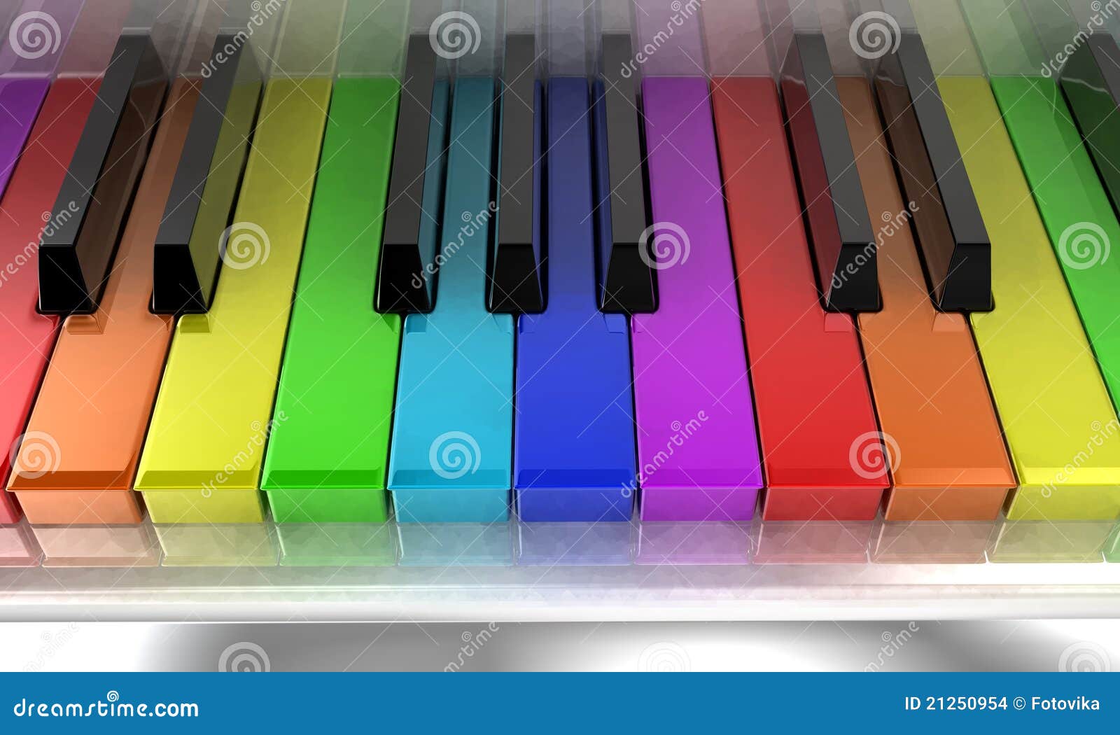 The rainbow piano stock illustration. Illustration of diversity - 21250954