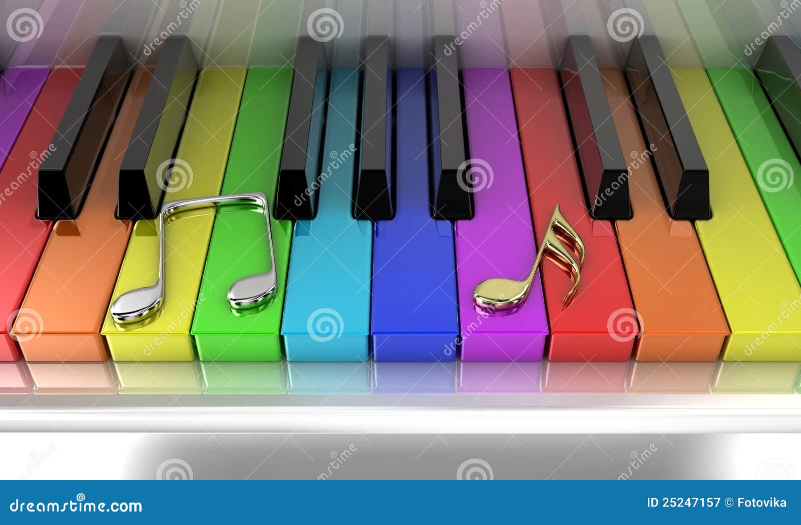 The rainbow piano stock illustration. Illustration of colors - 25247157