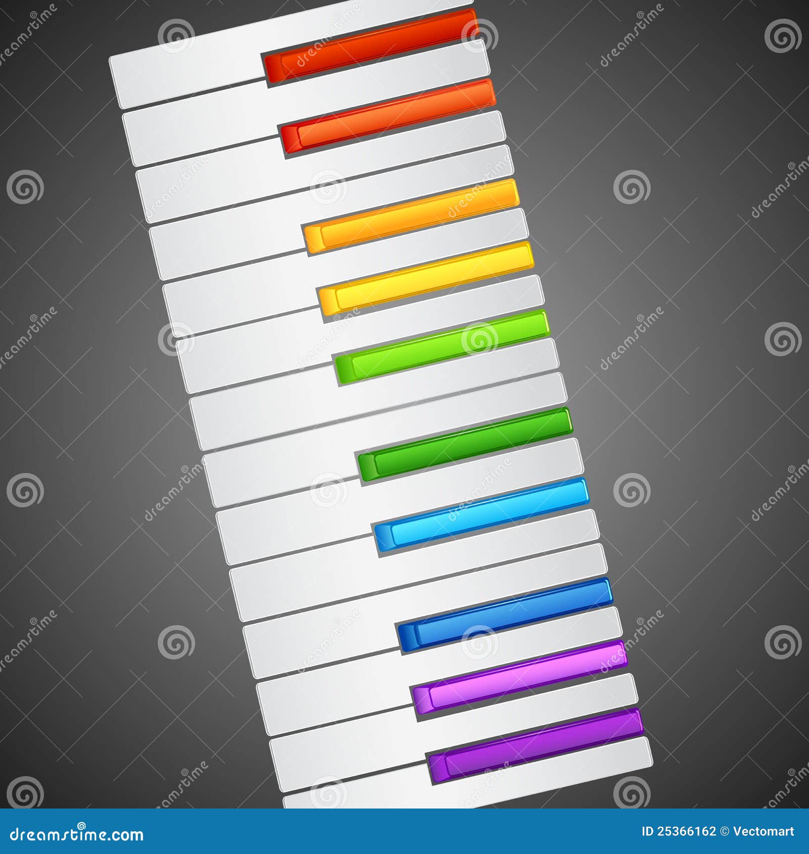 Rainbow Piano stock vector. Illustration of piano, jazz - 25366162
