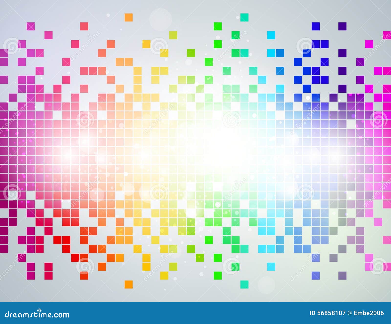 Rainbow Pixel Abstract Background Stock Vector - Illustration of shine ...