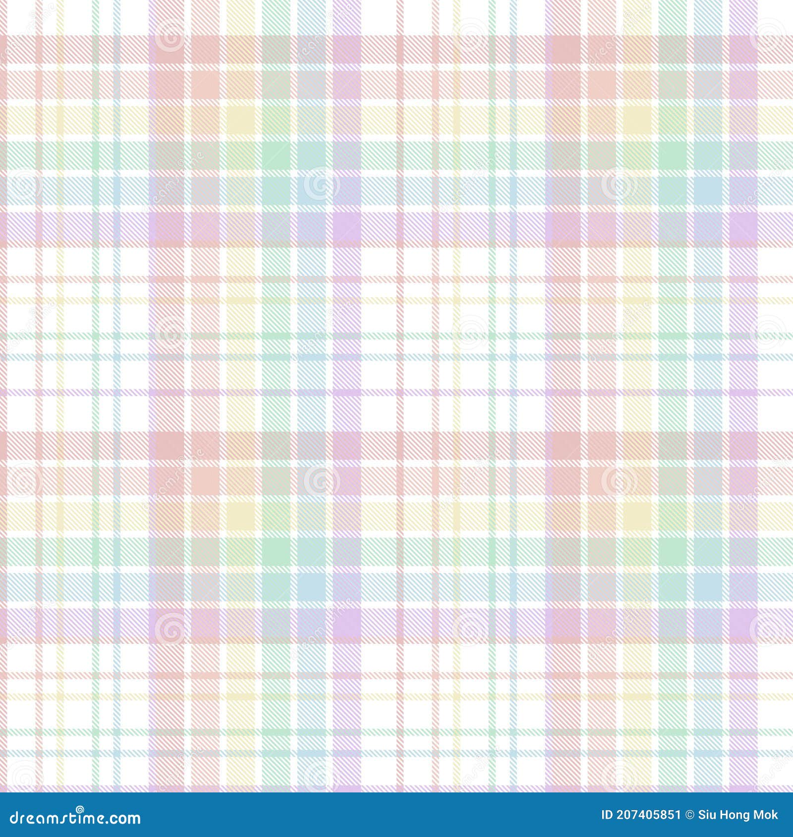Rainbow Plaid Textured Seamless Pattern Collection Stock Vector ...