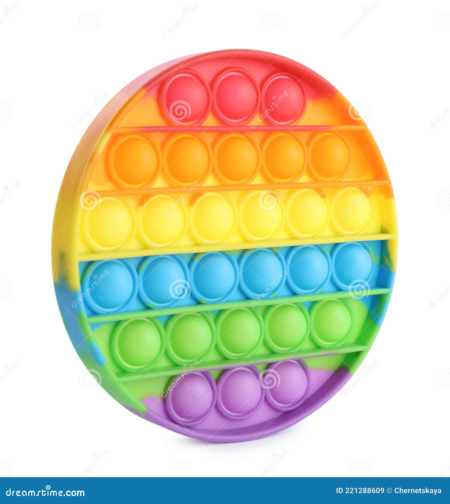 Rainbow Pop it Fidget Toy Isolated on White Stock Image - Image of ...