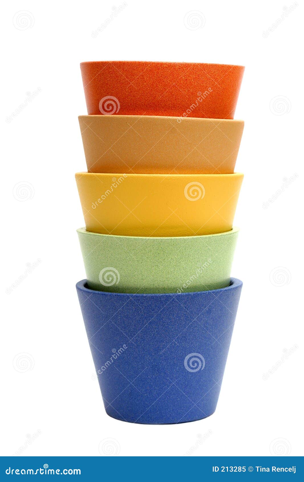 Rainbow Pots stock image. Image of glass, plants, idea - 213285
