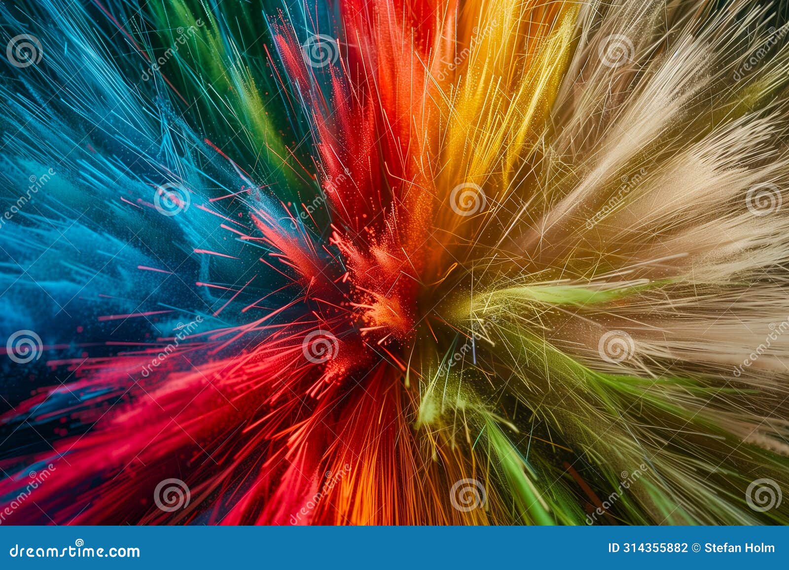 Rainbow Pride Explosion. Vibrant Colors Celebrate Diversity and ...