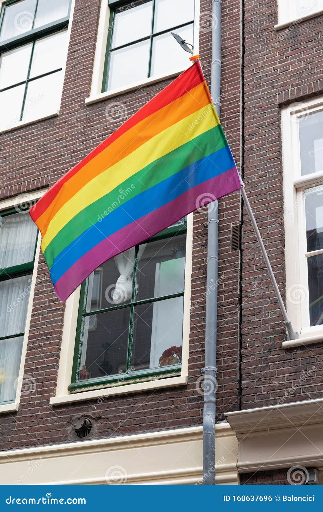 Pride Flag stock photo. Image of exterior, symbol, pride - 160637696