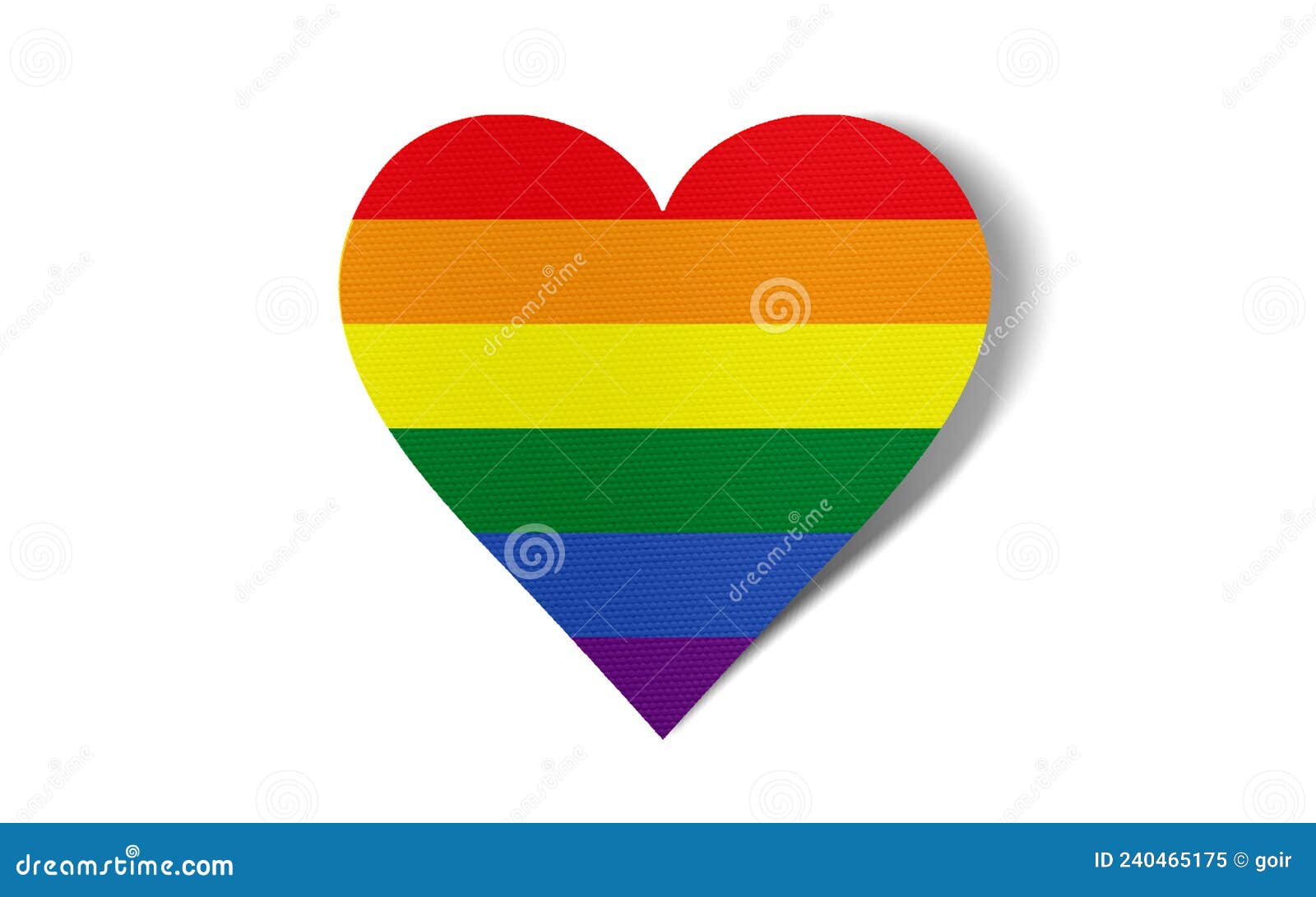 Gay Pride Heart stock illustration. Illustration of gender - 240465175