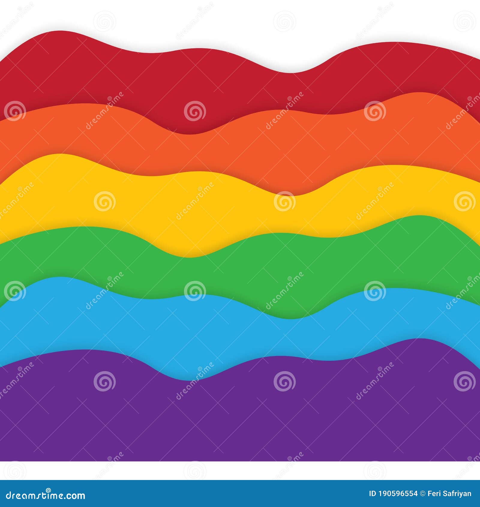 Rainbow Pride Logo Template Vector Stock Illustration - Illustration of ...