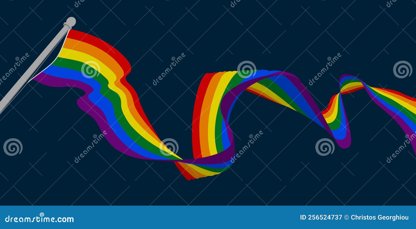 Rainbow Pride Peace Flag Design Stock Vector - Illustration of freedom ...