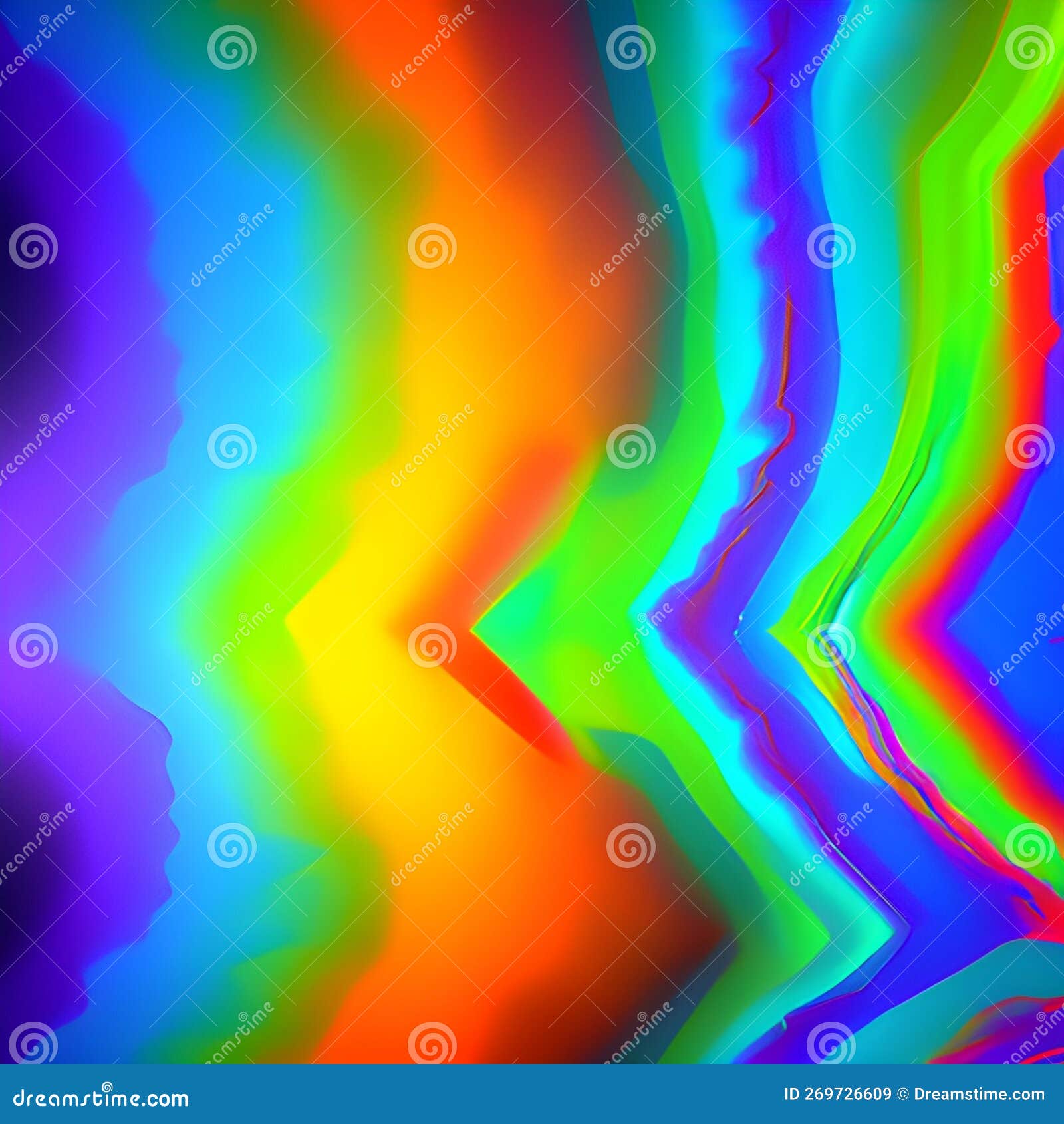 Rainbow Psychedelic Background Stock Illustration - Illustration of ...