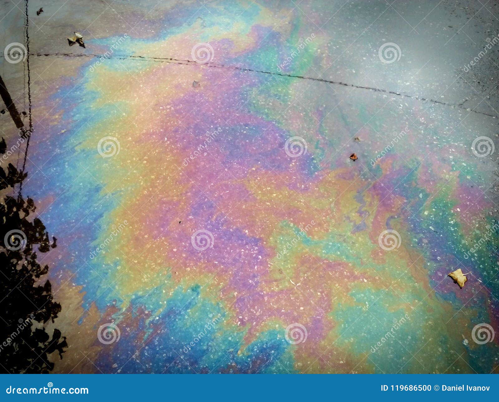 Rainbow stock photo. Image of water, colors, puddle - 119686500